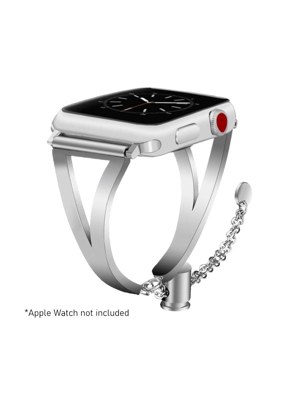 42mm Apple Watch Bangle Stainless Steel – Silver – DailyTek